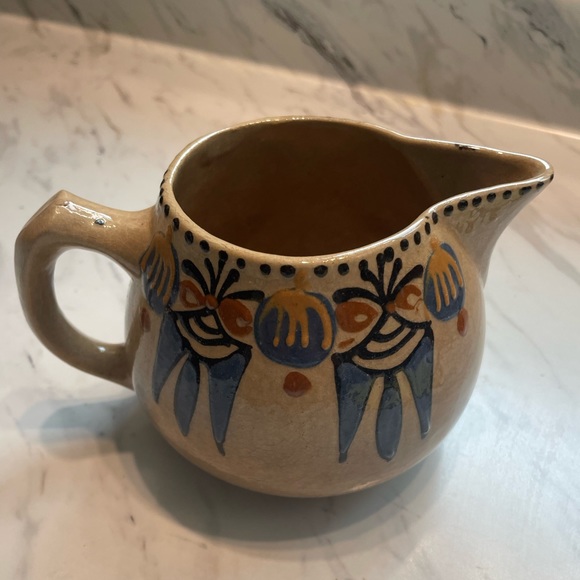 Accents | Vintage Hand Painted German Folk Art Pottery Pitcher | Poshmark